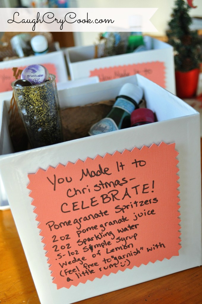 Pomegranate Spritzer Gift Box + Recipe | We Laugh, We Cry, We Cook